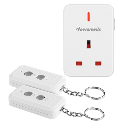 DEWENWILS Remote Control Plug Socket with keyring,1 Sockets and 2 Remote Wireles | eBay UK