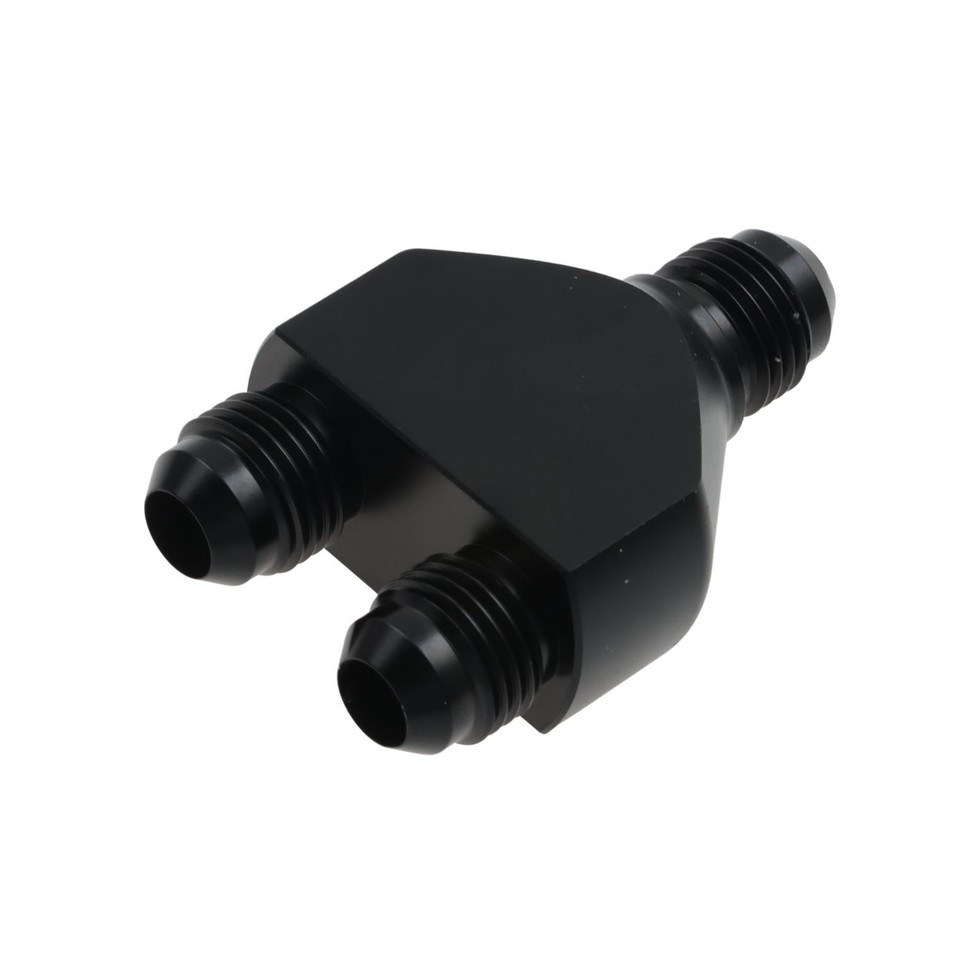 Y Block Fittings -6 AN Female Swivel to-6 AN X 2 Parallel Exit - 6AN to ...