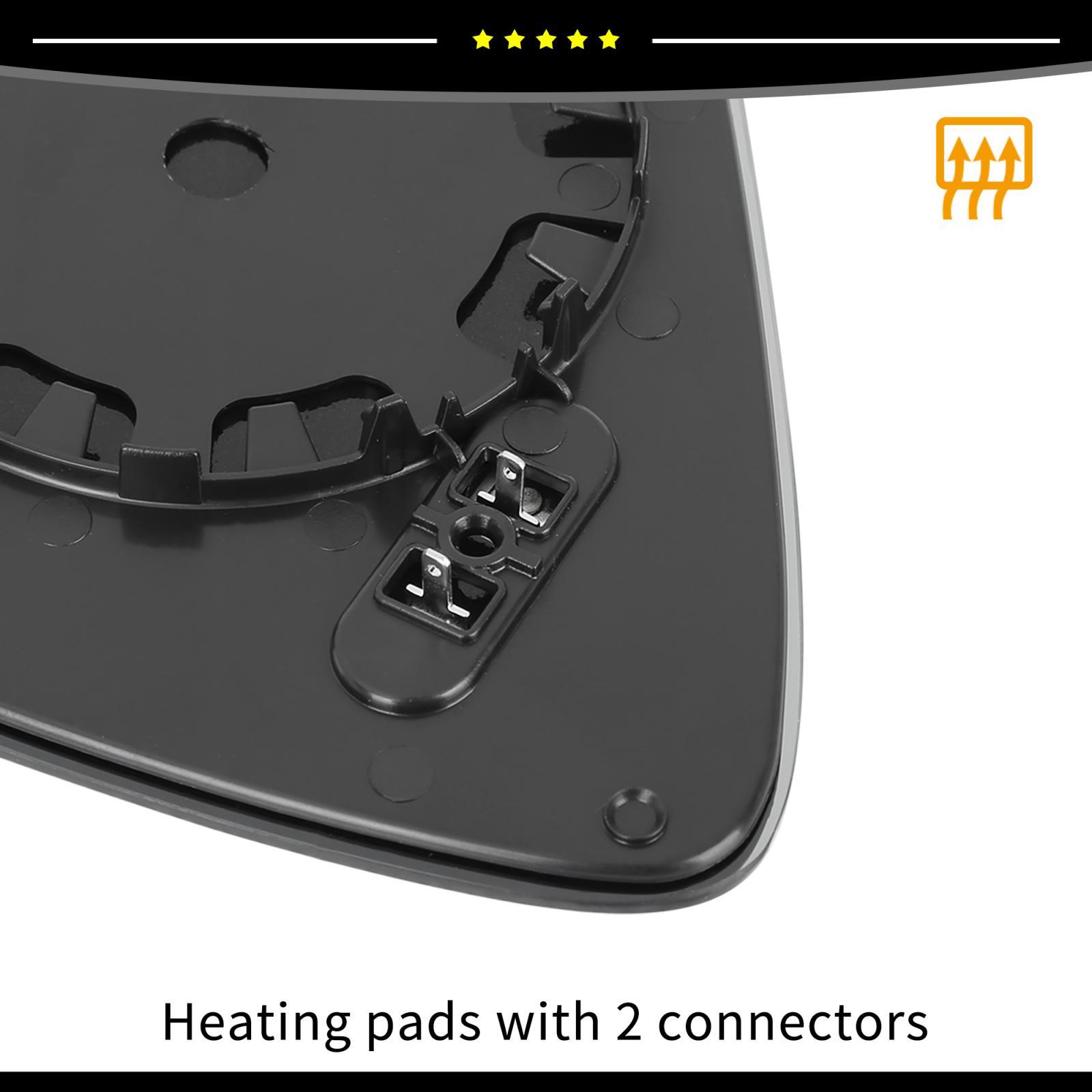 Mirror Glass Heated with Backing Plate Passenger Side 51167285006 for ...