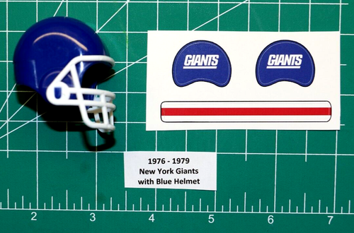 1976 - 1979 NY Giants DIECUT Football Gumball Helmets *DECALS & BLUE ...