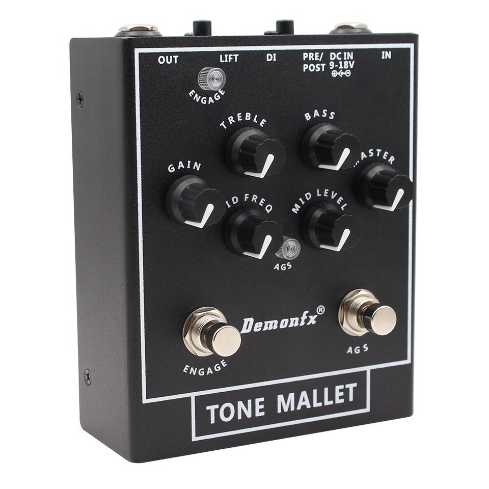 Demonfx High quality Bass Effect Pedal Tone Mallet Preamp / Direct Box ...