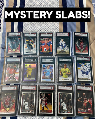 MYSTERY SLAB PACK! 1 SLAB AND 4 CARDS PER PACK! | eBay