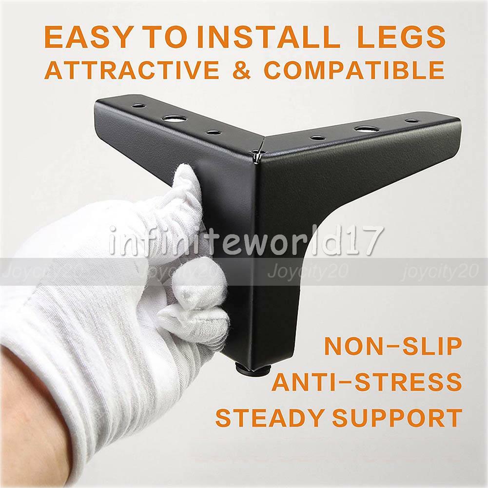 4PCS 10/15cm Furniture Sofa Legs Modern Metal Diamond Triangle ...