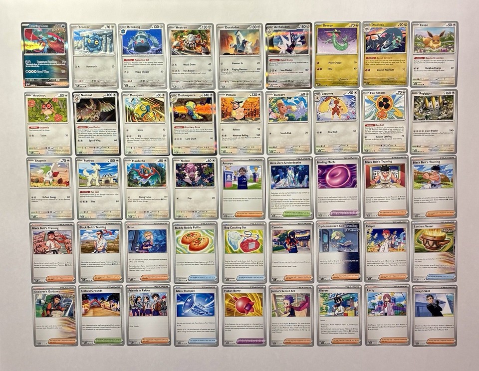 Pokémon TCG Prismatic Evolutions - Complete Base Set C/UC/Rare Holos ...