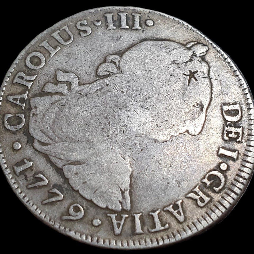 Peru Spanish Colonial 8 Reales Carol Carolus III 1779 LM MJ Peru Mint ...
