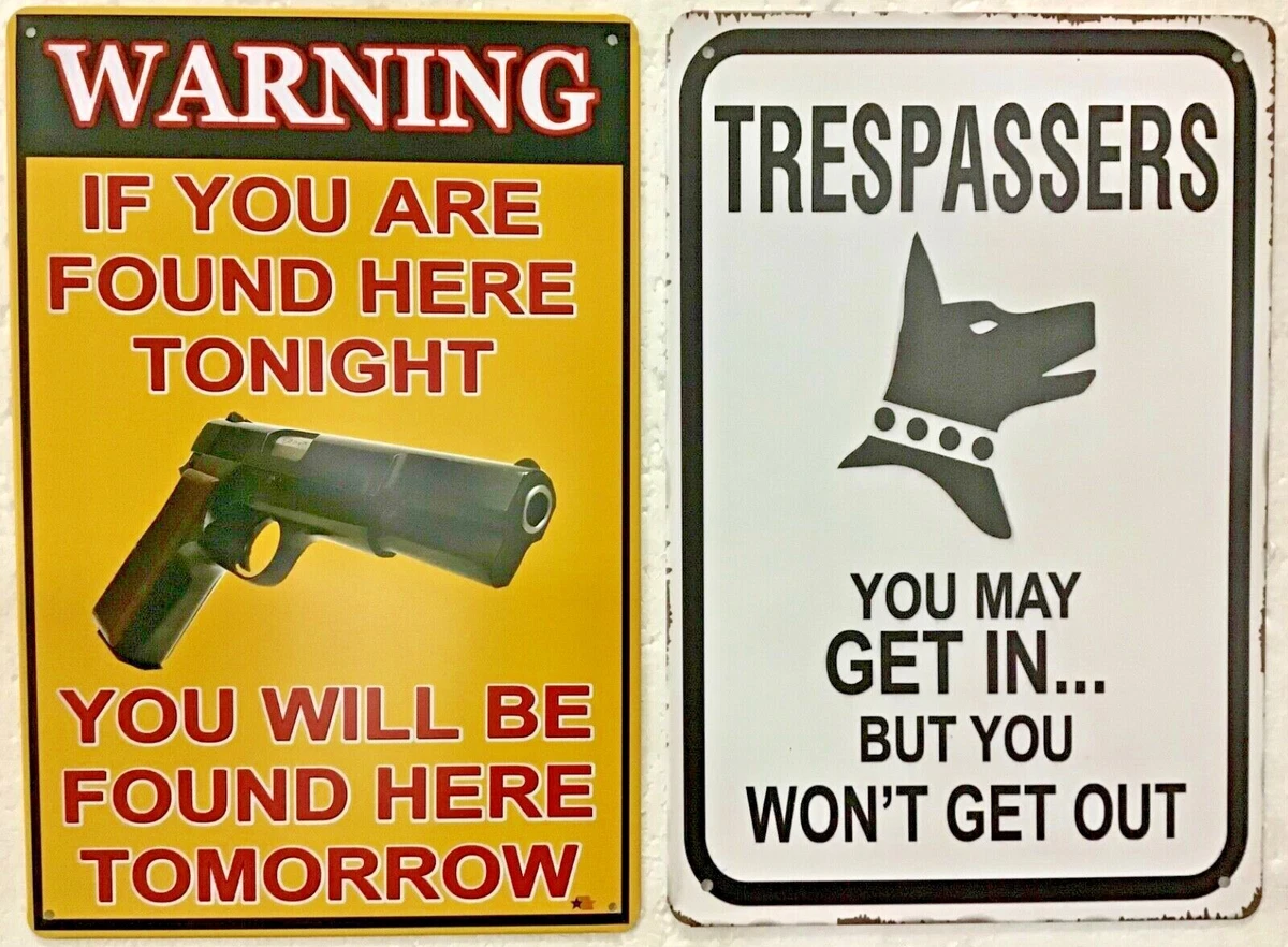Funny Gun Warning Signs