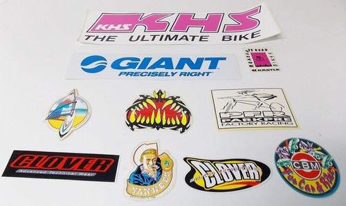 1990'S DECALS STICKER MARK KHS GIANT PFR CLOVER CBM VINTAGE MOUNTAIN ...