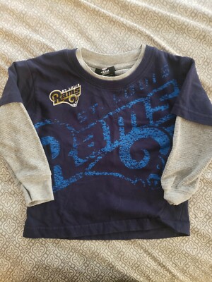 Boys St. Louis Rams Shirt 4T Long Sleeve NFL Team Apparel | eBay