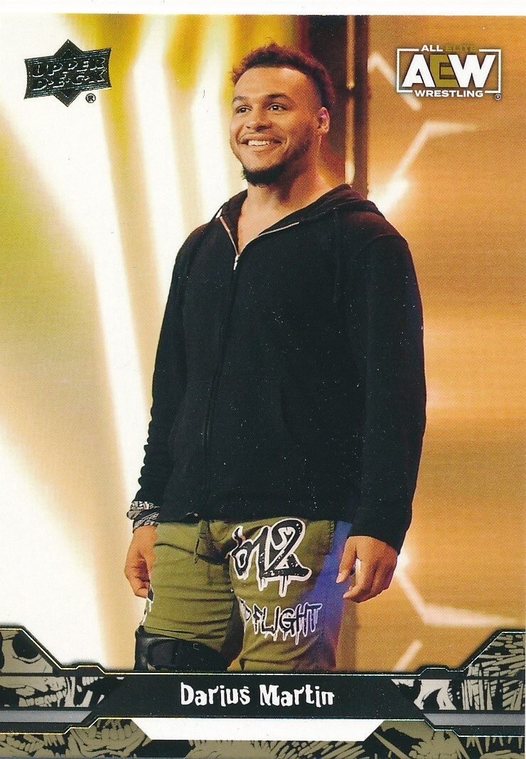 #29 DARIUS MARTIN 2023 Upper Deck AEW Wrestling GOLD RC ROOKIE TOP ...