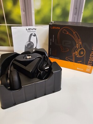 Levn LE-HS010 Black AI Noise Cancelling Ergonomic Design Bluetooth ...