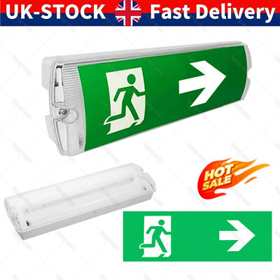 Fire Exit Emergency Ceiling Wall Light LED Maintained Illuminated ...