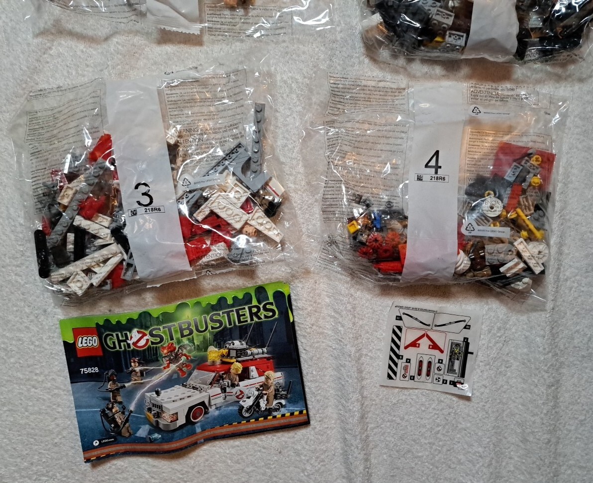 LEGO Ghostbusters 2016: Ecto-1 & 2 75828 Sealed Bags No Box Retired ...