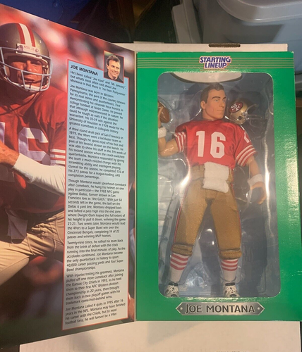 1997 Hasbro Starting Lineup Joe Montana 12" Inch Poseable Large Size ...