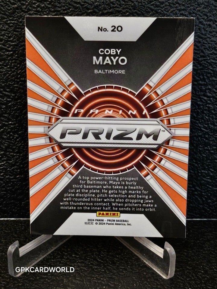 2024 PANINI PRIZM COBY MAYO HYPE INSERT BALTIMORE ORIOLES | eBay
