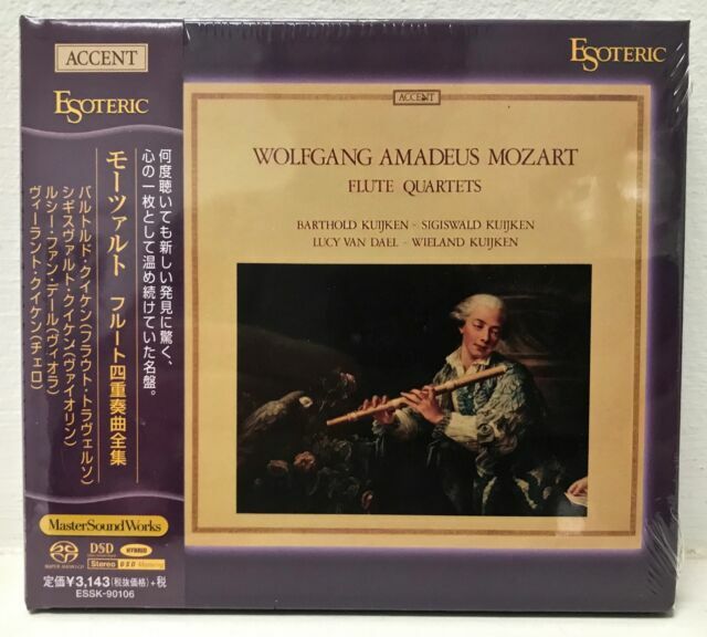 Mozart Flute Quartets Kuijken Lucy Van Dael Japan Esoteric SACD Essk ...