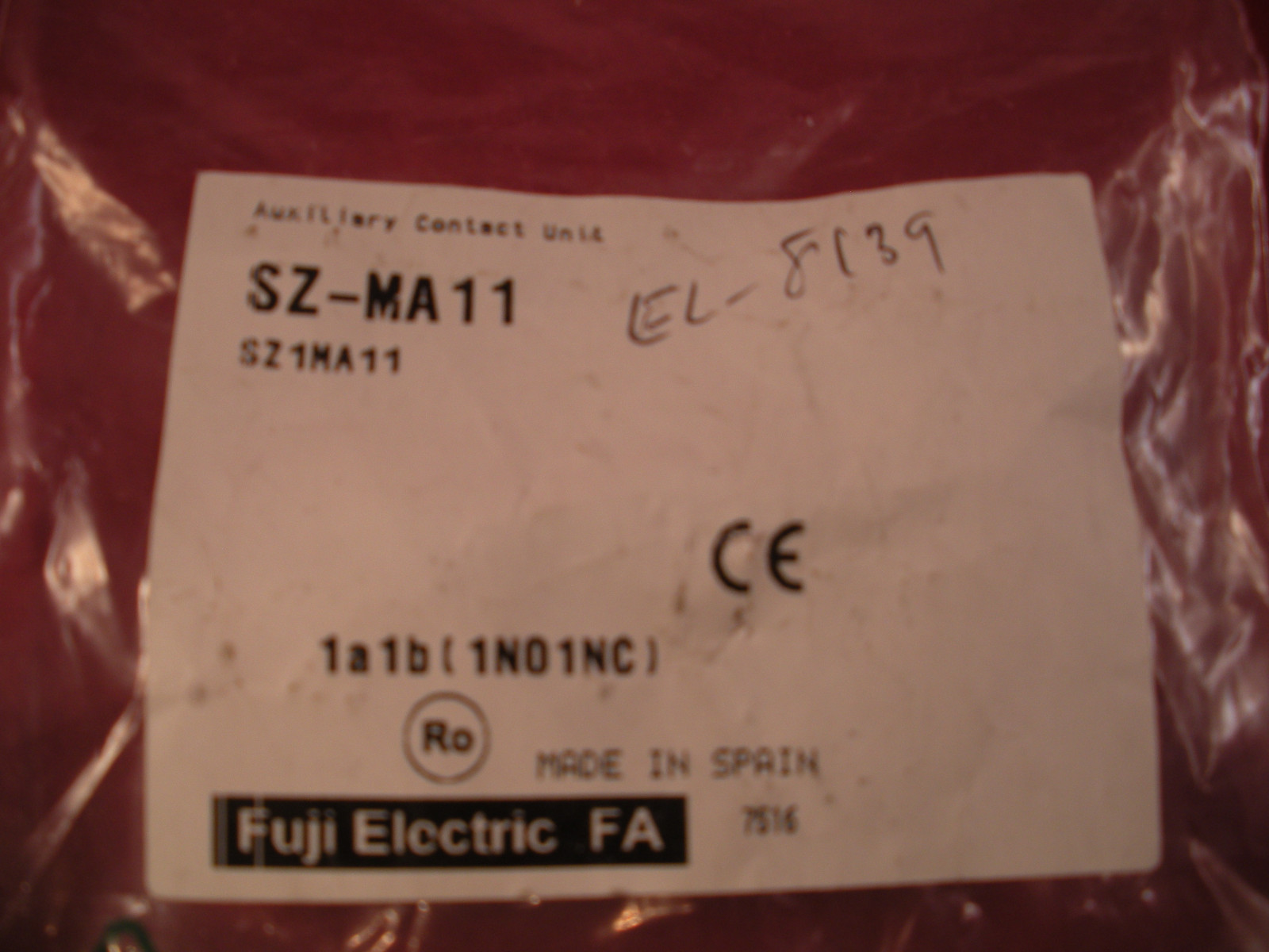 Fuji SZ-MA11 Auxiliary Unit Switch Electric FA SZMA11 1a 1b 1NO 1NC Nib ...