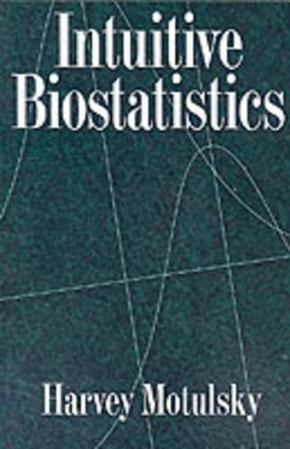 Intuitive Biostatistics by Motulsky, Harvey Paperback Book The Fast ...