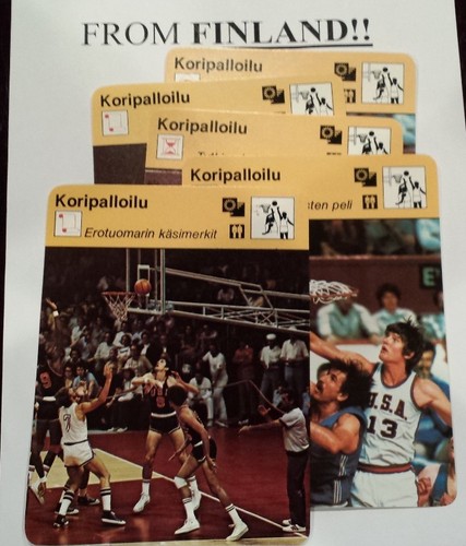 BASKETBALL FINNISH SPORTSCASTER card lot of 34 DIFFERENT - From FINLAND ...