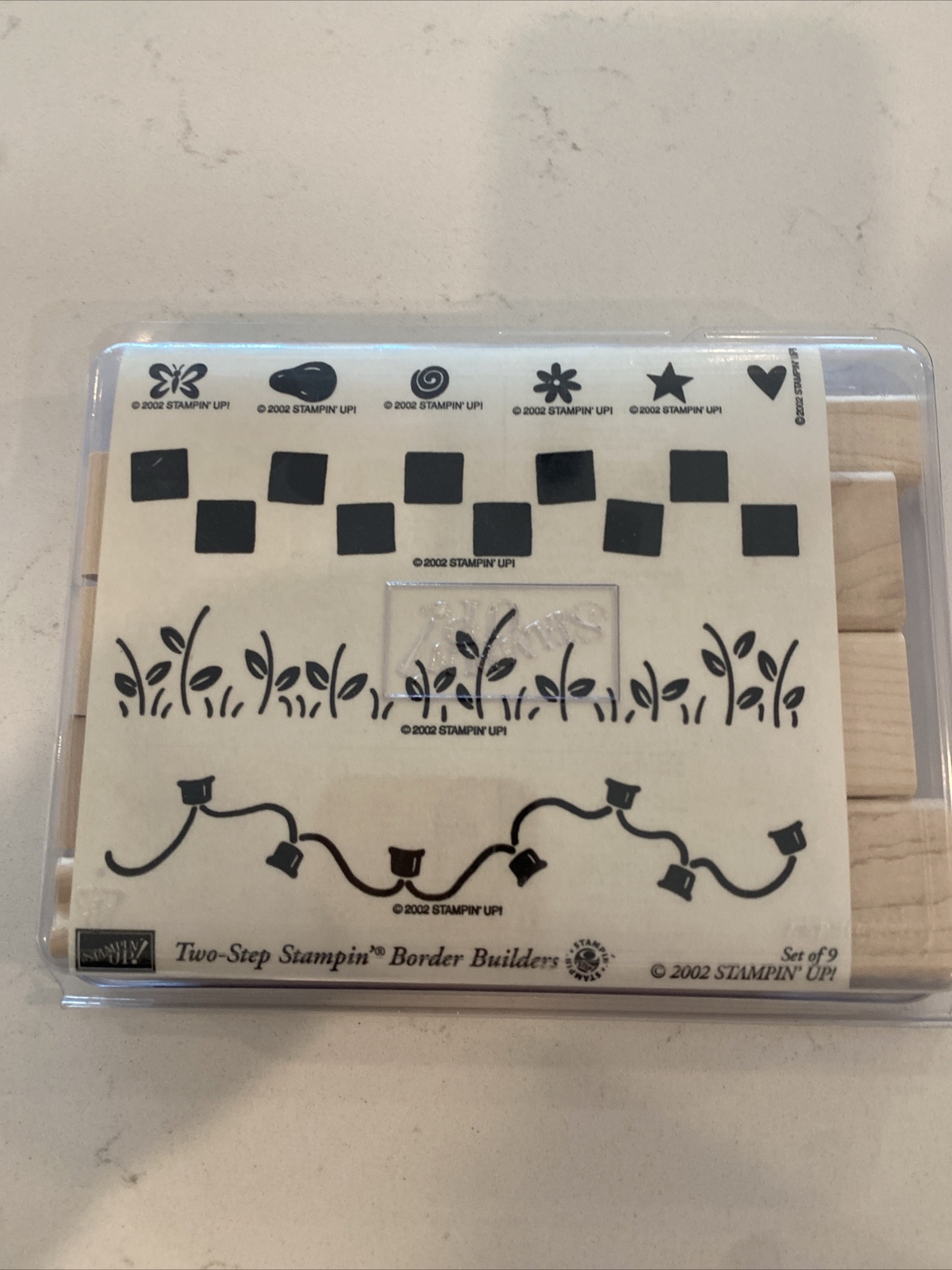 Stampin' Up! Border Builders Set Of 9 Piece 2002 Rubber Stamps Set | eBay
