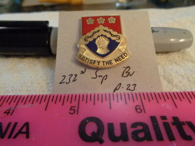 232nd Support Battalion P-23 Unit Crest, DI, DUI (DRAW#24) | eBay