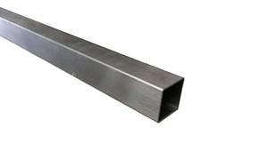 Brushed Stainless Steel Square Box Section 40x40mm Tube Cut to Length ...