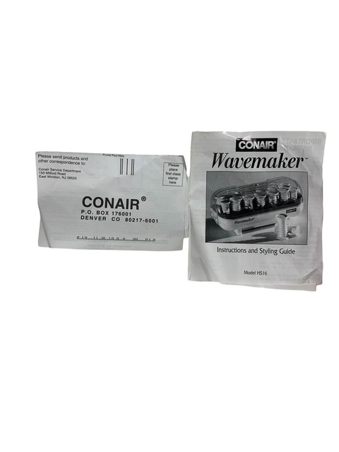 Conair Wavemaker Model HS16 Hot Hair Curlers Rollers-20 Rollers for ...