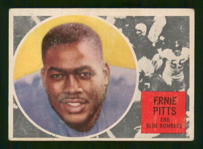 ERNIE PITTS 1960 TOPPS CFL 60 NO 83 VG+ 23726 | eBay