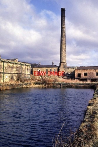 PHOTO 1993 OATS ROYD MILL LUDDENDEN TEXTILE MILL SHOWING STEAM ENGINE ...