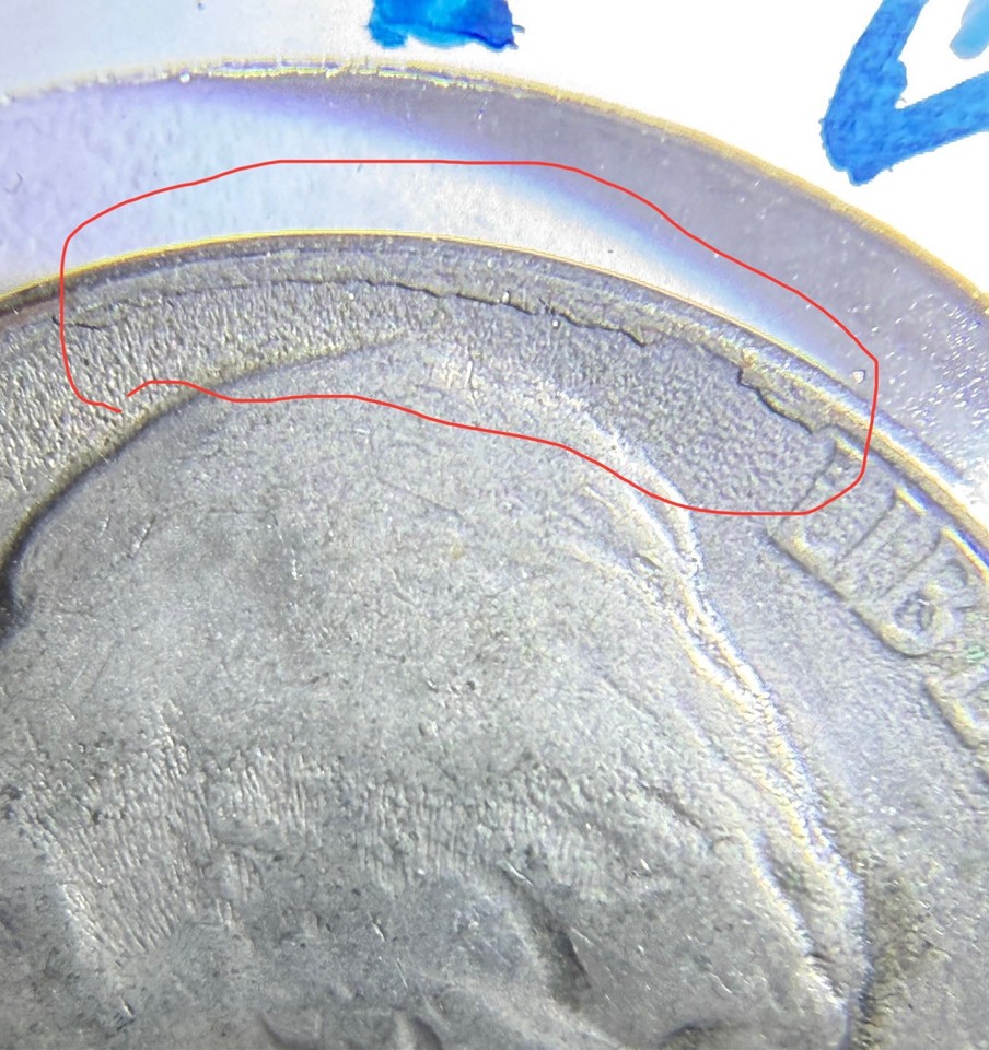 1964 D Jefferson Nickel DDO, DDR, And Big Cud With RPM/Die Clash Error ...