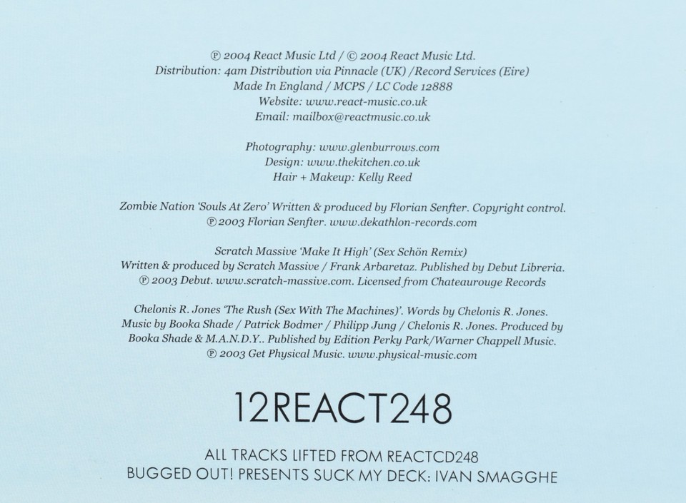 Bugged Out! Presents: Suck My Deck by DJ Ivan Smagghe (Vinyl, 2004, 3 ...