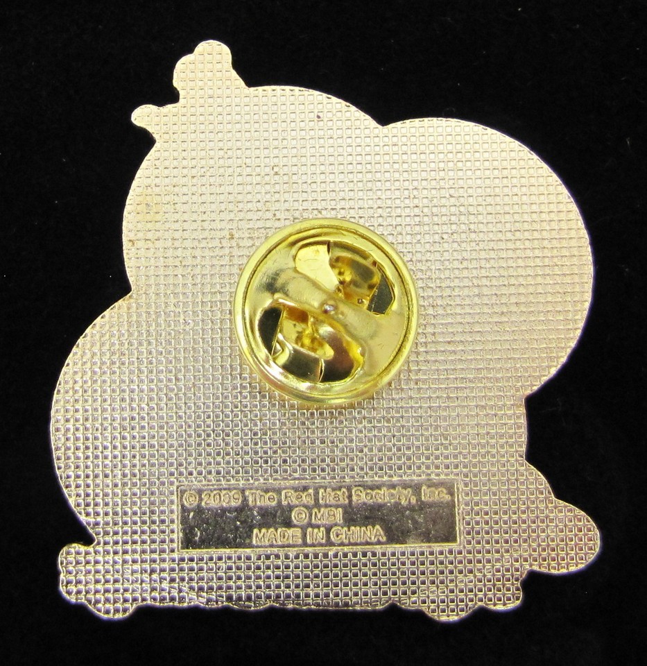 Red Hat Society Lapel Pin "Strut Your Stuff" Gold Metal Willabee & Ward ...