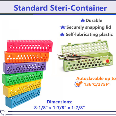 PREMIUM DENTAL AUTOCLAVE STERILIZATION CASSETTE RACK BOX TRAY FOR 10 ...