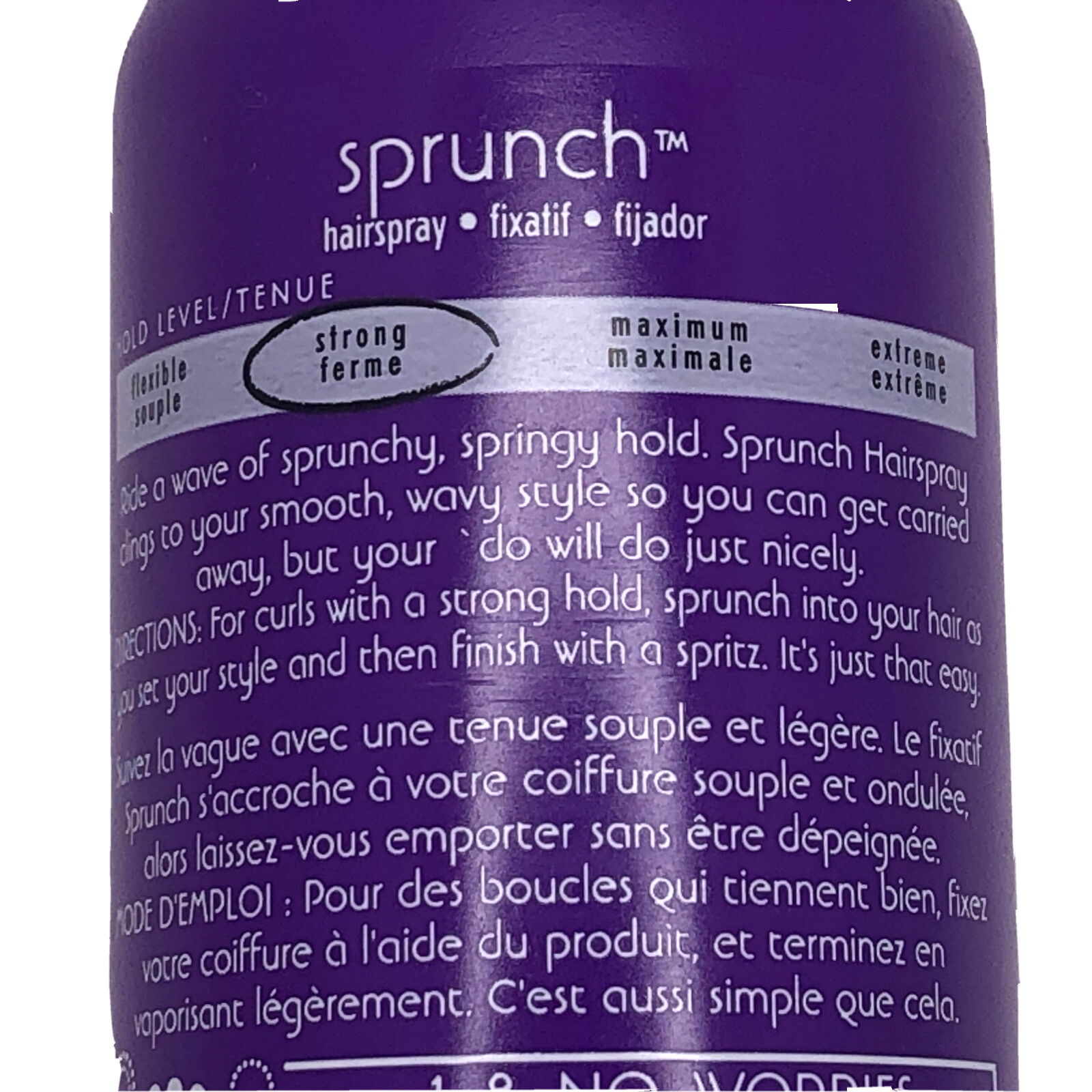 AUSSIE Sprunch HairSpray 8.5 oz Fixatif Finish Strong Hold 381519040504 ...