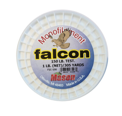Falcon 150# Test Monofilament 305 Yds, Clear 1 Lb Spool #F1C-150 | eBay