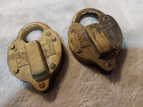 VINTAGE B&O RR LARGE BRASS LOCKS F&S HARDWARE CO PR | eBay