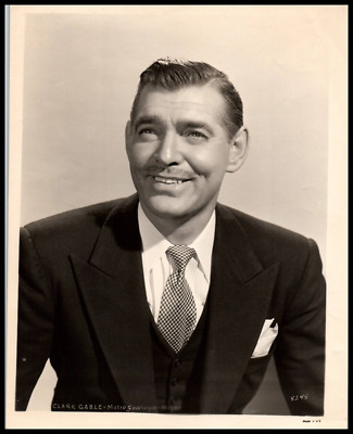 HOLLYWOOD KING CLARK GABLE HANDSOME 1950s PORTRAIT ORIGINAL VINTAGE ...