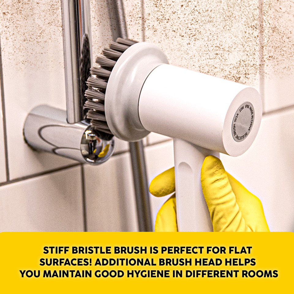 SYNOSHI® Electric Power Brush with 3 Cleaning Heads OR Extra ...