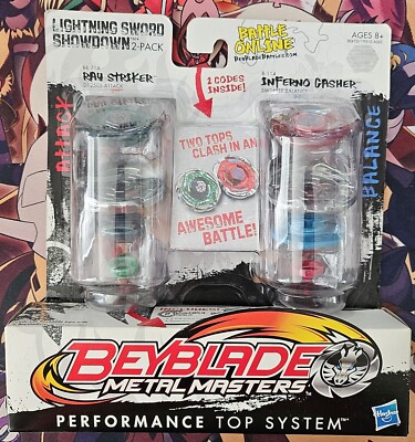 Beyblade Metal Masters 2 Pack - Ray Striker & Inferno Gasher - NEW ...