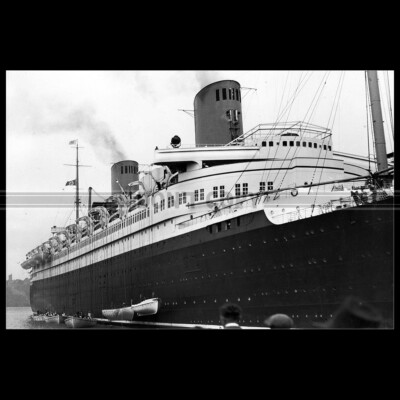 Photo B.001323 SS BREMEN NORDDEUTSCHER LLOYD LINE PAQUEBOT OCEAN LINER ...