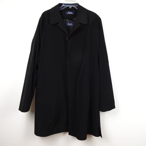 Ralph Lauren Rain Trench Coat Men Size 44L Black Posner Removable Liner ...