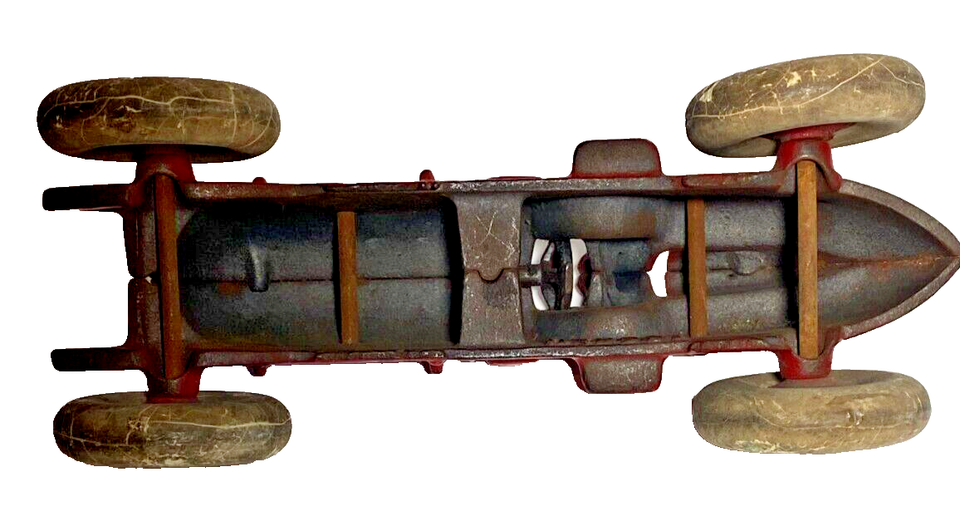 LARGE HUBLEY RACE CAR CAST IRON RACER #1 w/ BALLOON TIRES - 8*L | eBay