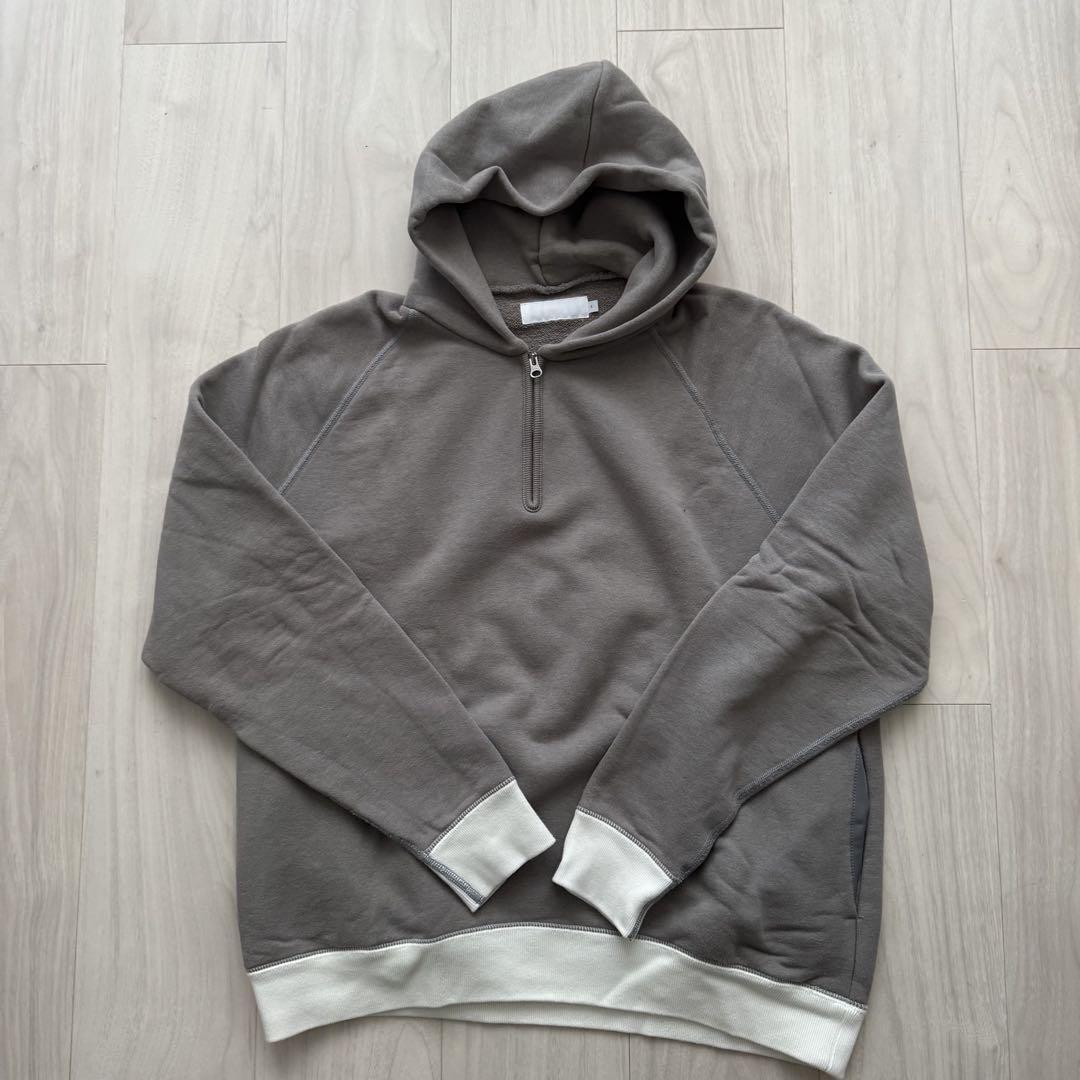 Loopwheeler For Graphpaper Half-Zip - Gem