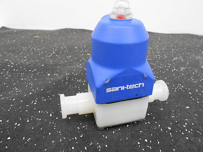SANI-TECH AIR ACTUATED NON METALLIC HIGH PURITY 3/4" SANITARY VALVE | eBay