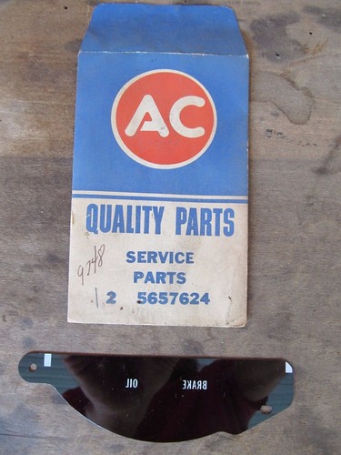 1976 Chevy Instrument Tell Tale Lens Filter BRAKE OIL NOS GM | eBay