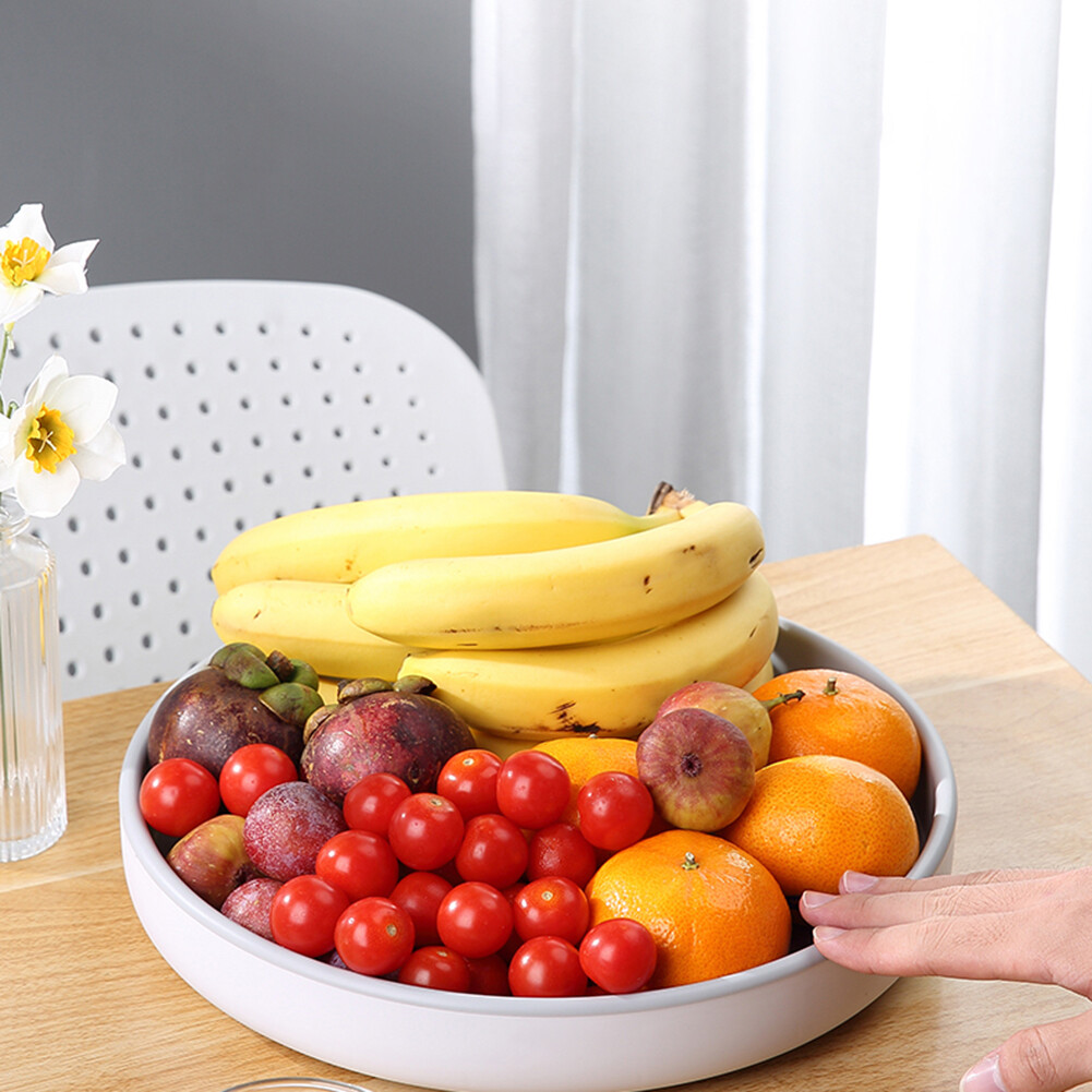 360Rotation Spice Storage Rack Tray Turntable Condiment Jar Holder ...