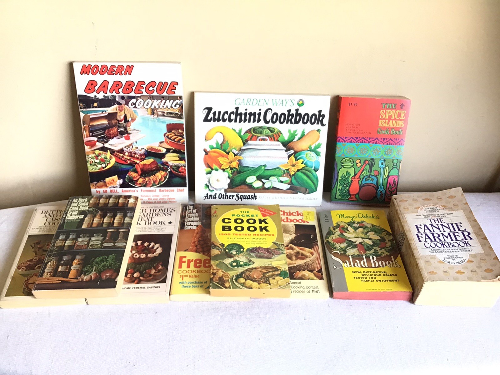Vintage Mixed Lot Of 10 Paperback Cookbooks Better Homes And Gardens ...