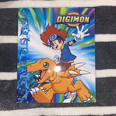 Digimon Cardboard Folder 3-Ring Binder 1999 Digimon TM Never Used, RARE ...