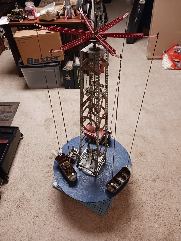 Vintage/CUSTOM BUILD Antique ROCKET RIDE A.C. Gilbert Company STORE ...