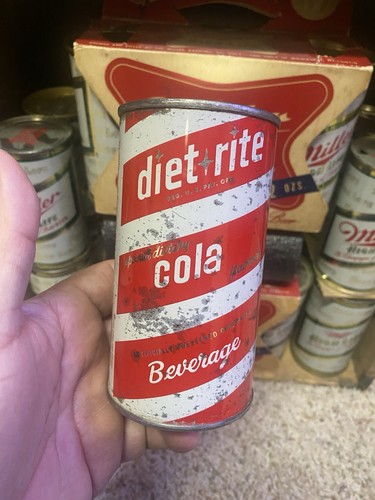 Diet Rite Soda Flat Top Cola Can Royal Crown Cola Granite City IL Old ...