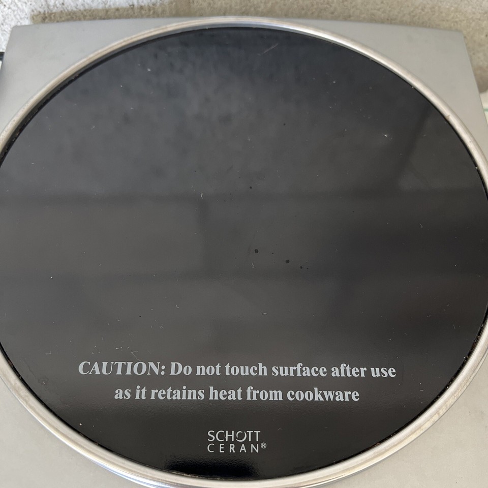 Deni Schott Ceran Portable Halogen Cooker Hot Plate Model 16100 Table ...